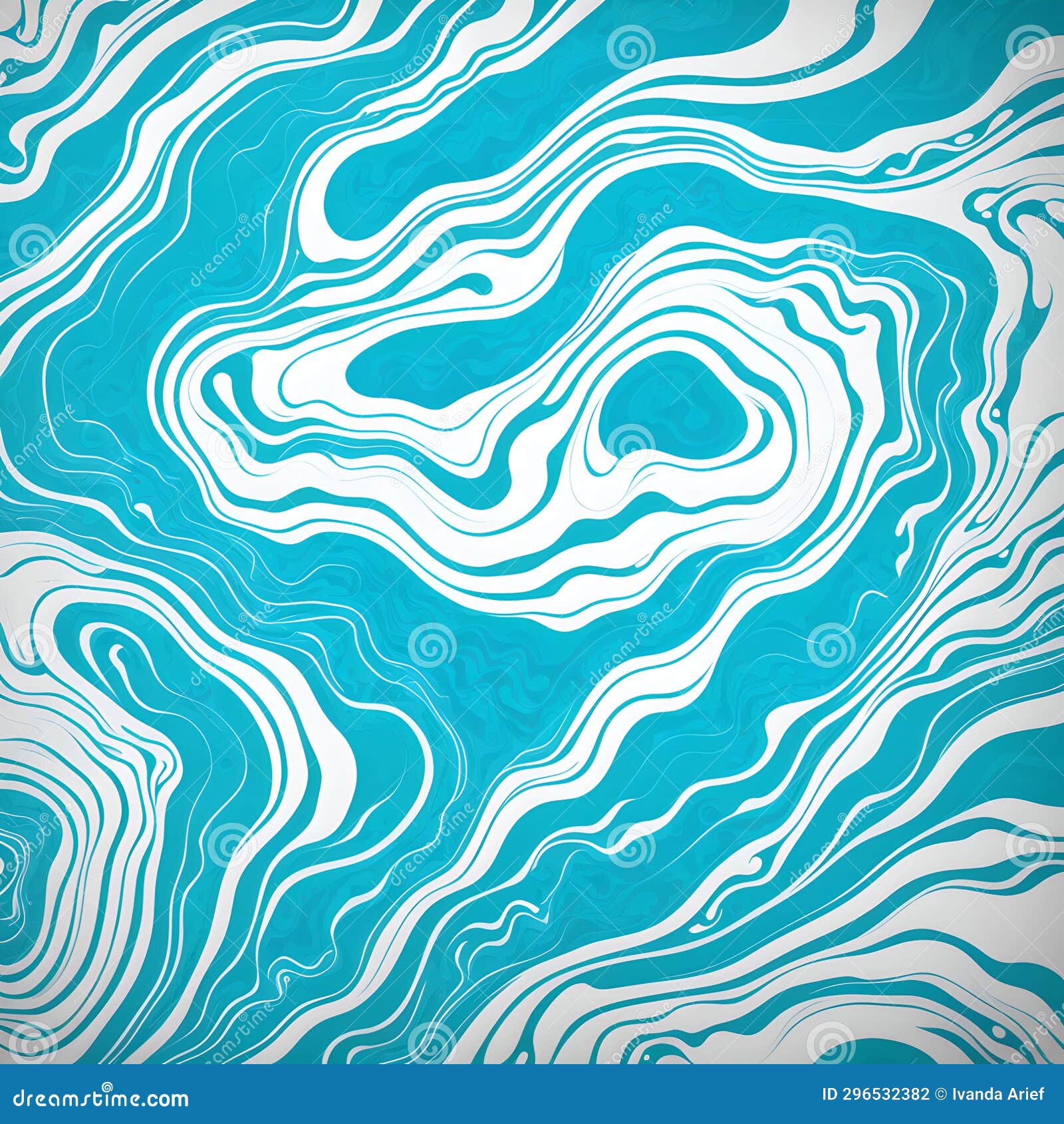 Abstract Design Ocean Water Blue White Stock Illustration ...