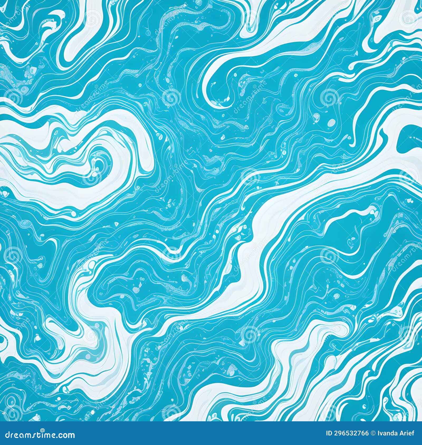 Abstract Design Ocean Water Blue White Stock Illustration ...