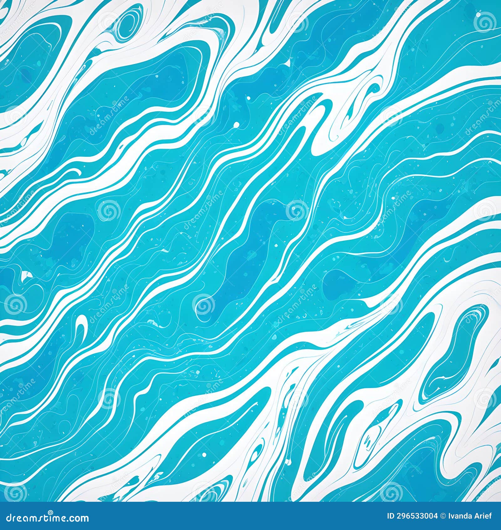 Abstract Design Ocean Water Blue White Stock Illustration ...