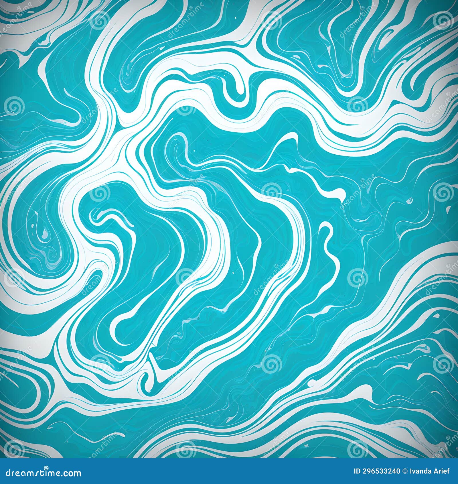 Abstract Design Ocean Water Blue White Stock Illustration ...