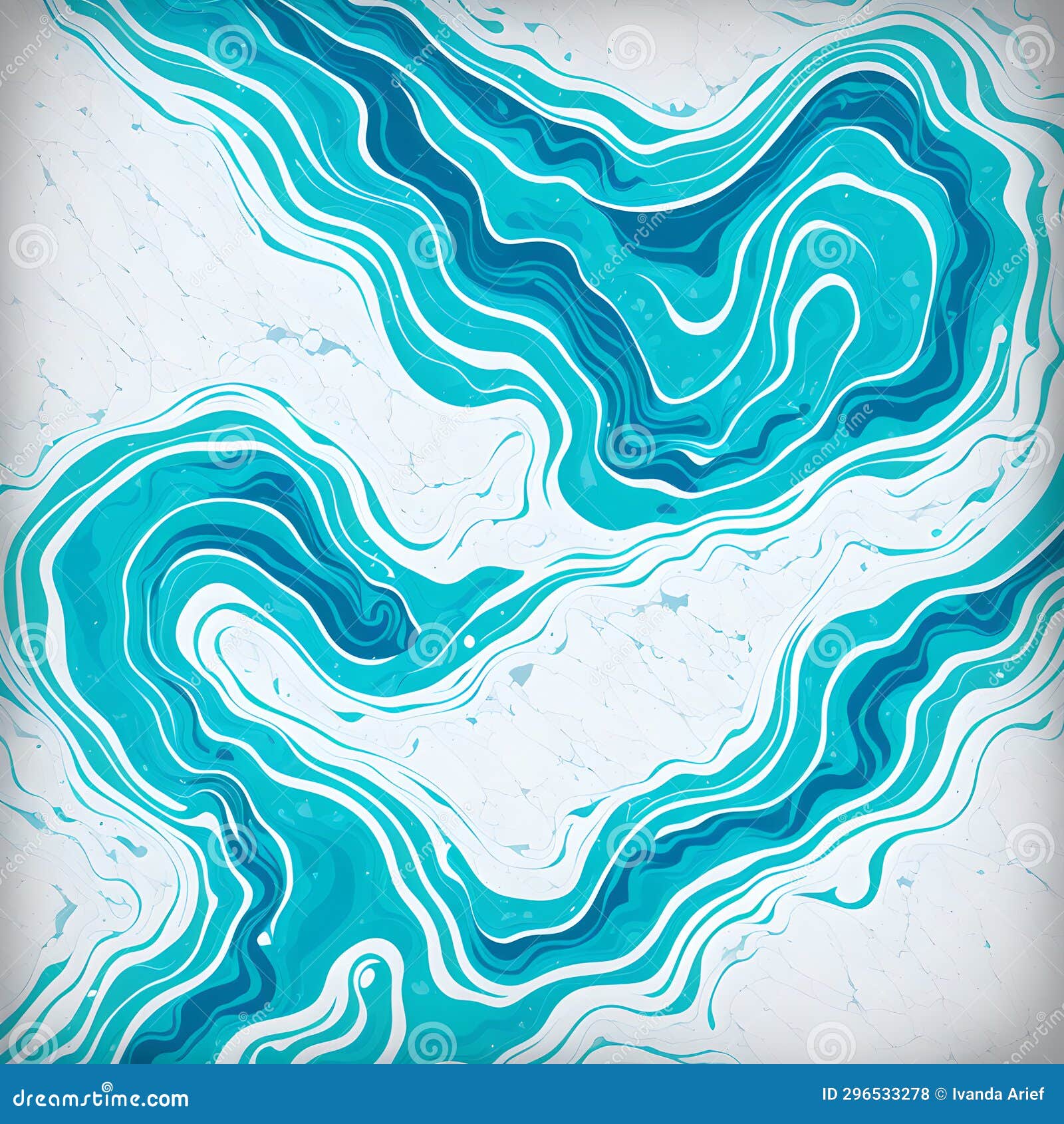 Abstract Design Ocean Water Blue White Stock Illustration ...