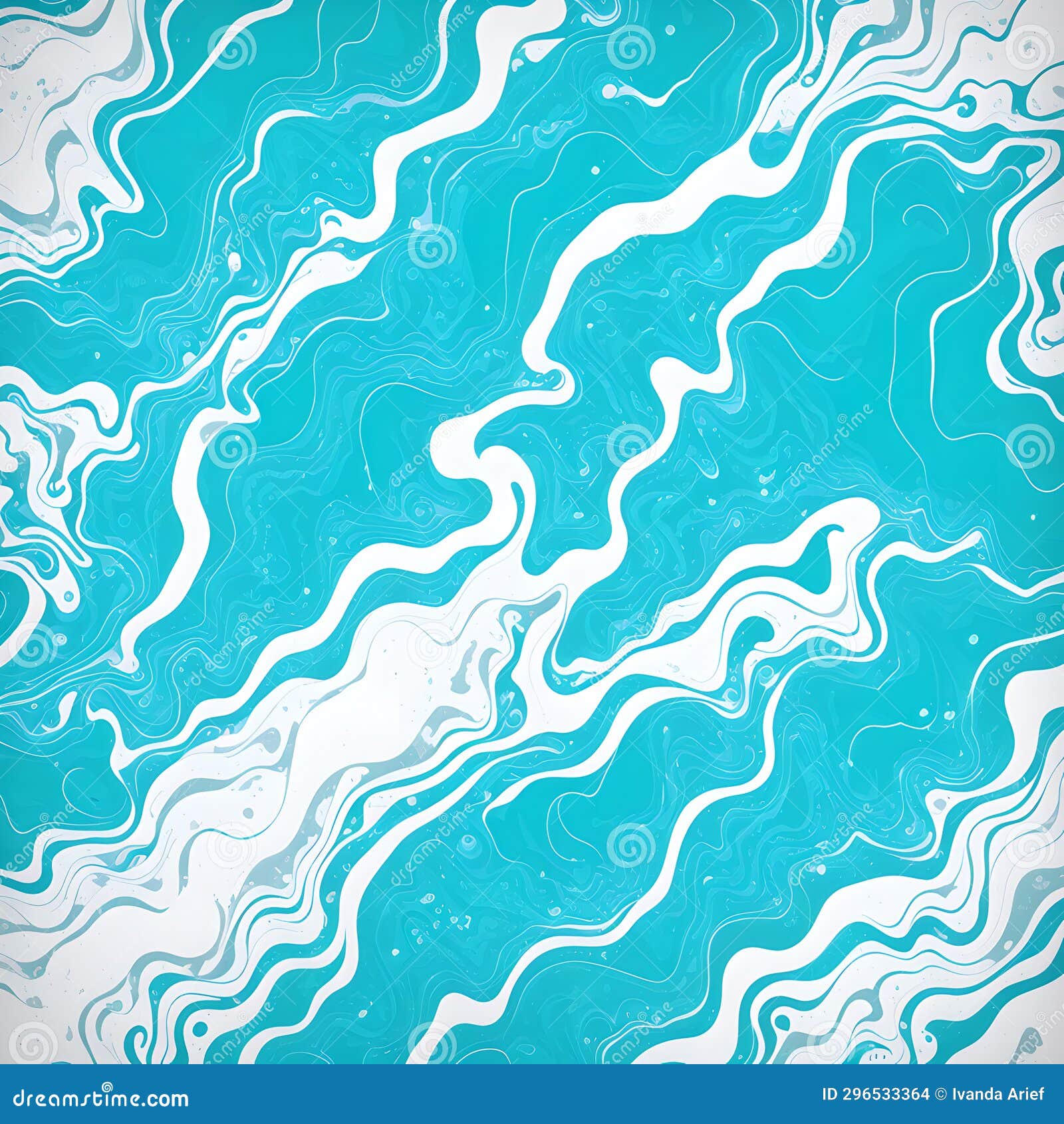 Abstract Design Ocean Water Blue White Stock Illustration ...