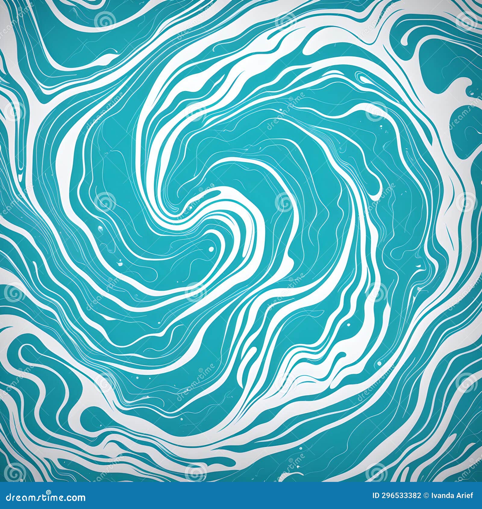 Abstract Design Ocean Water Blue White Stock Illustration ...