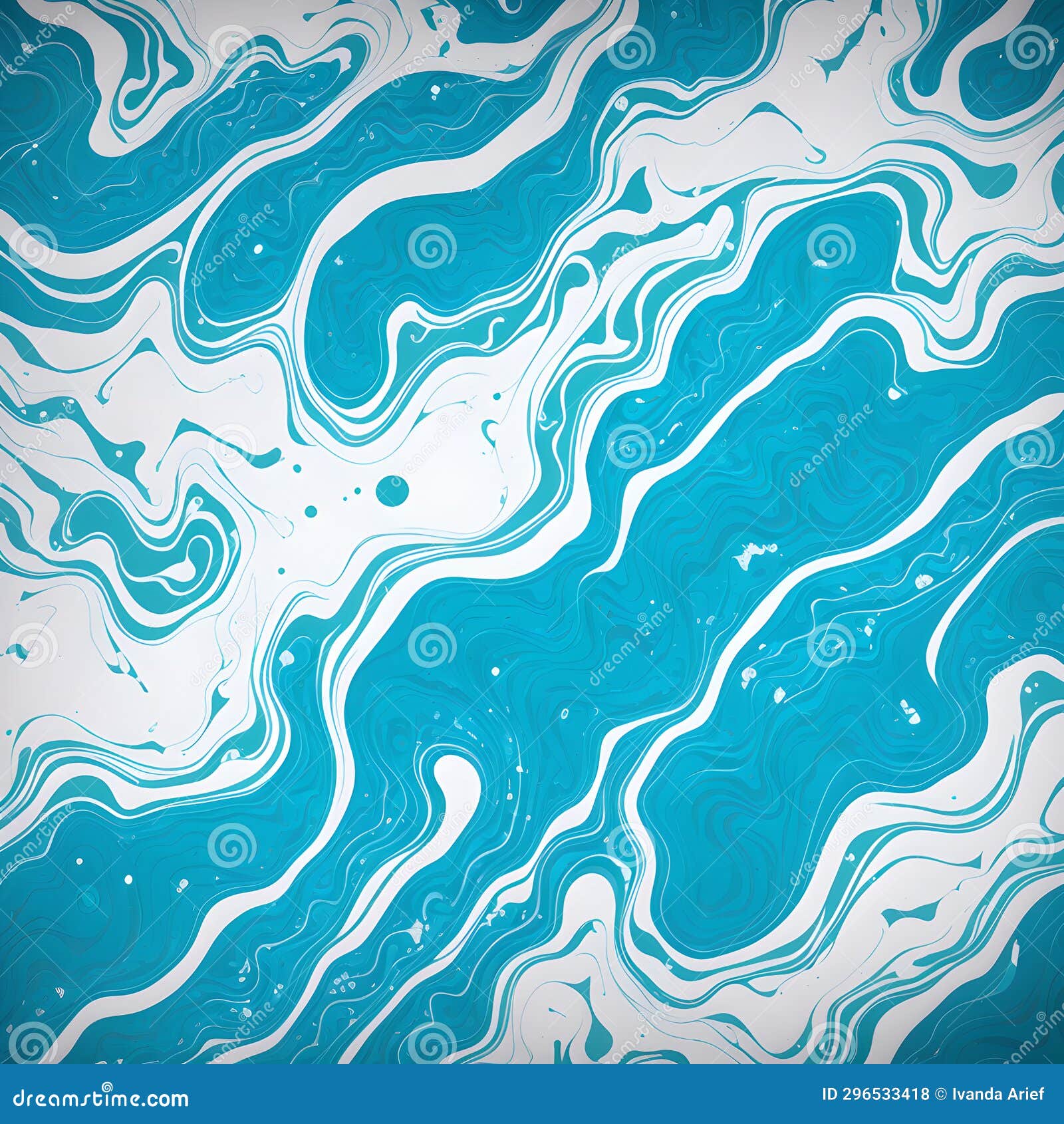Abstract Design Ocean Water Blue White Stock Illustration ...