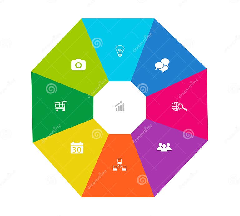 Abstract Design with Octagon Stock Illustration - Illustration of ...