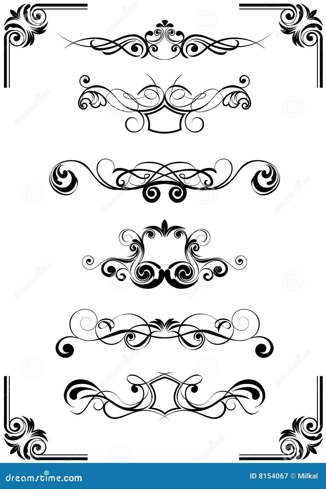 Abstract design ornaments stock vector. Illustration of ancient - 8154067