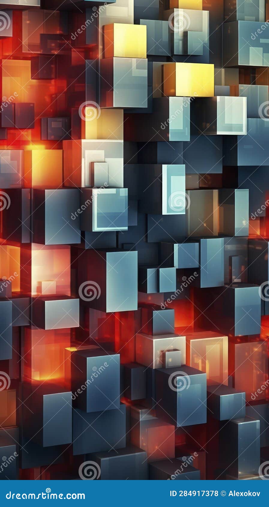 Abstract Design with Overlapping Layers and Translucent Elements AI ...