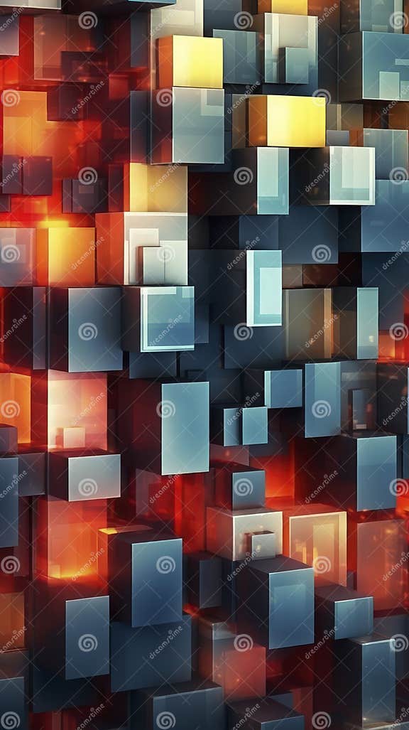 Abstract Design with Overlapping Layers and Translucent Elements AI ...