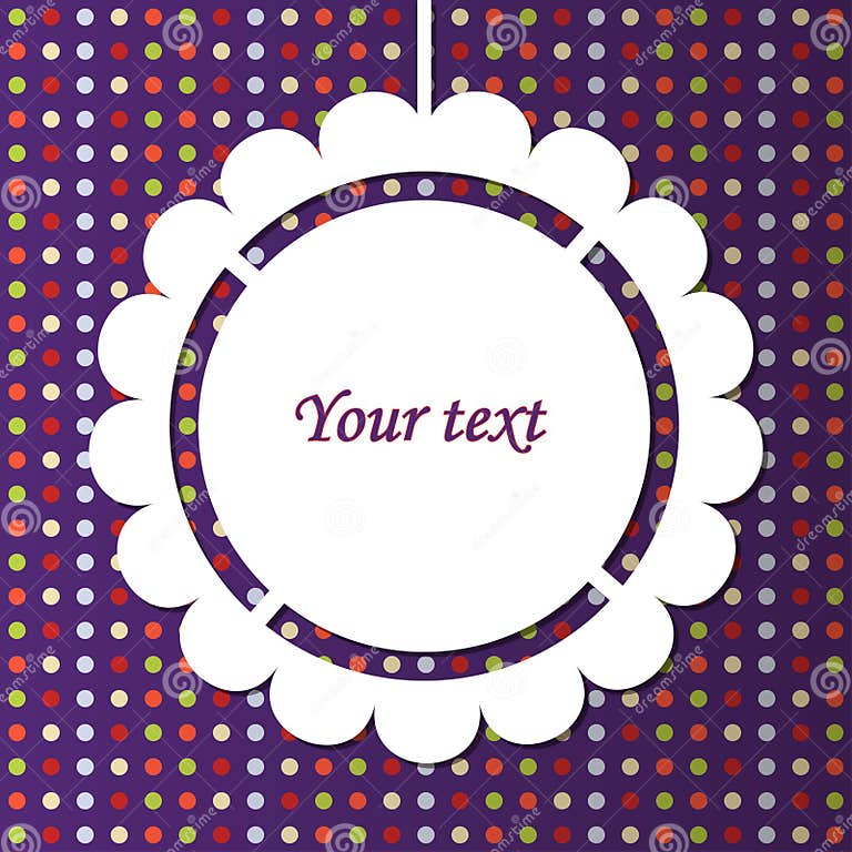 Abstract Design with Paper Frame Stock Vector - Illustration of object ...