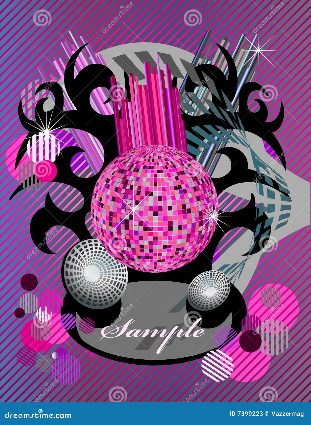 Design Of 80s Party Cards Set. Templates Of 1980 Nostalgia Event. Disco ...