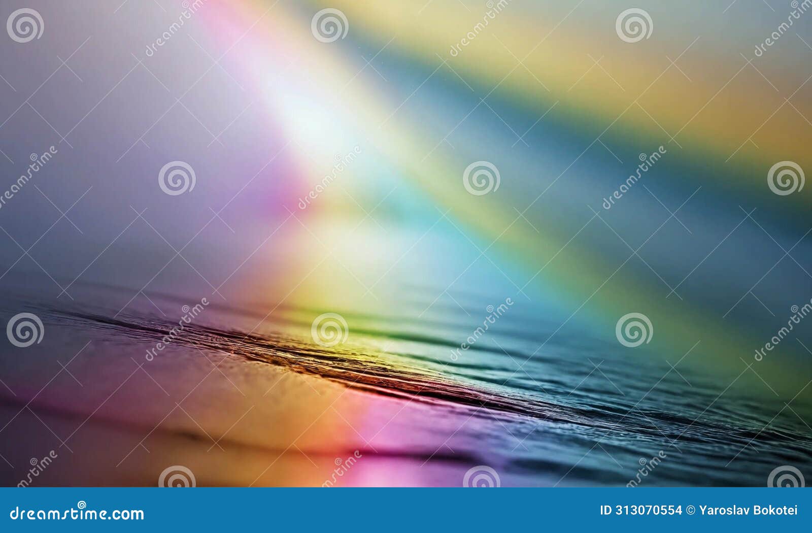 Abstract Design of a Rainbow Receding into Perspective Stock ...