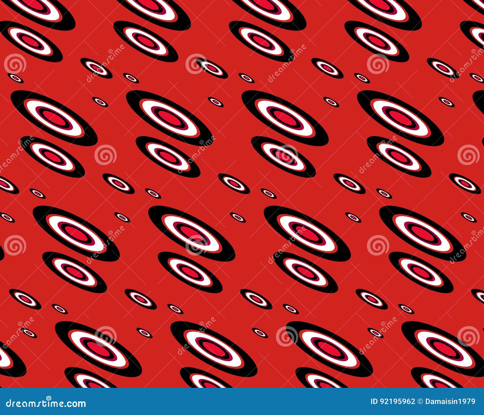 Abstract Design in Red with Circles Stock Illustration - Illustration ...