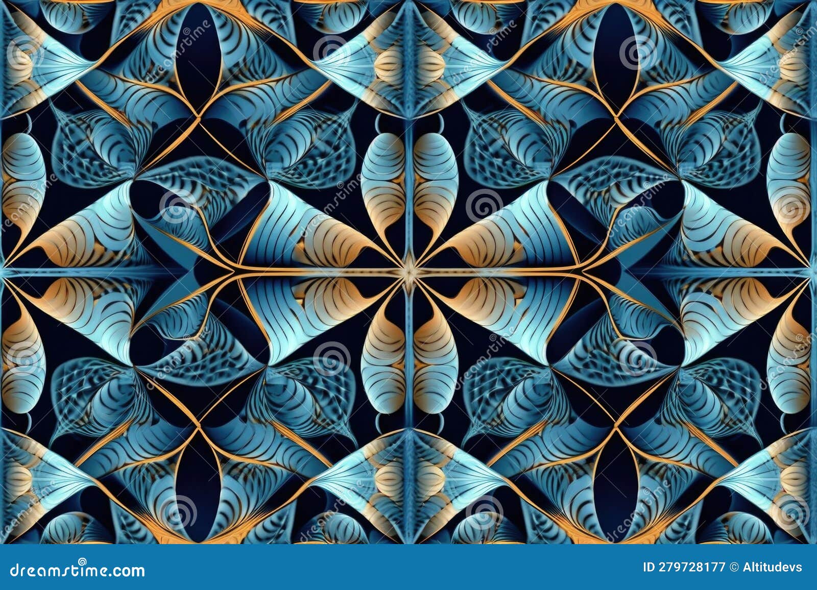 Abstract Design with Repeated Patterns of Symmetry and Rotation Stock ...