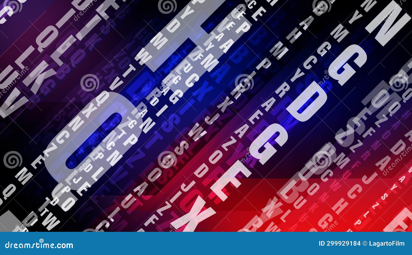 Letters in Blue and Red Dynamic Composition of Random Characters on ...