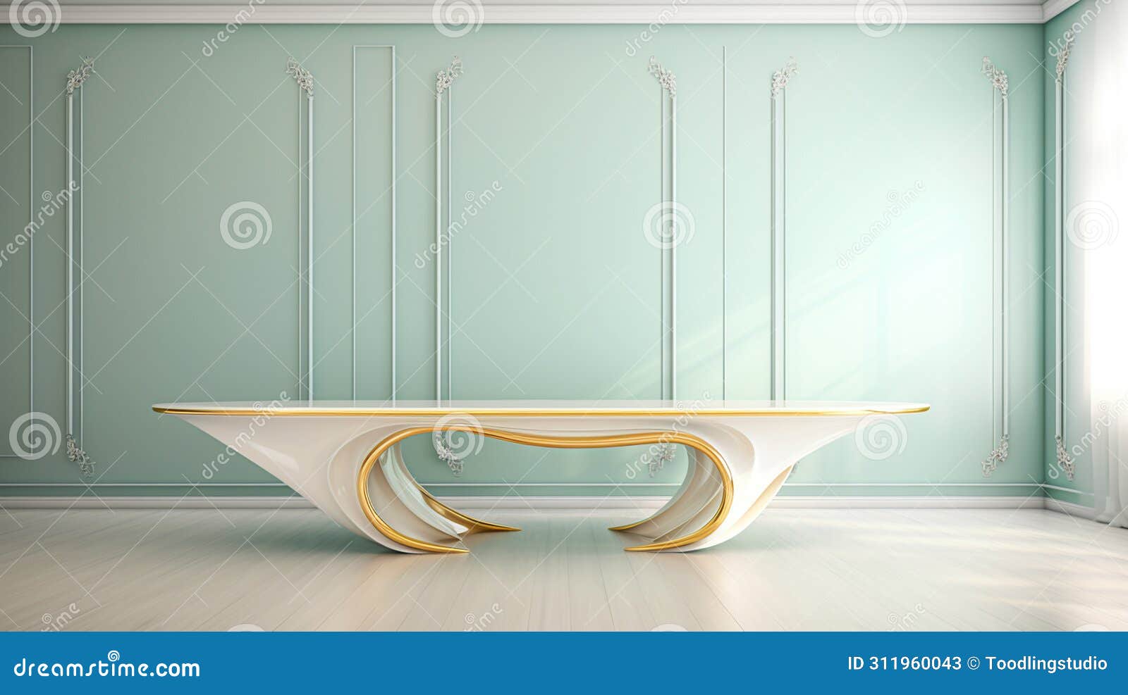 Abstract Design Simple Walls and Elegant, Comfortable Tables Background ...