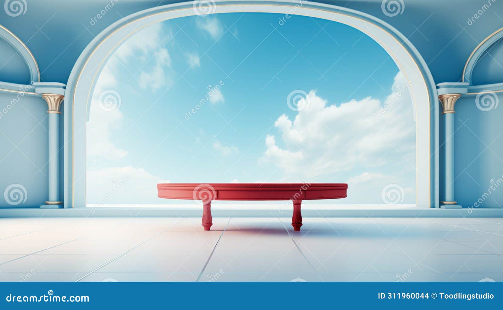 Abstract Design Simple Walls and Elegant, Comfortable Tables Background ...