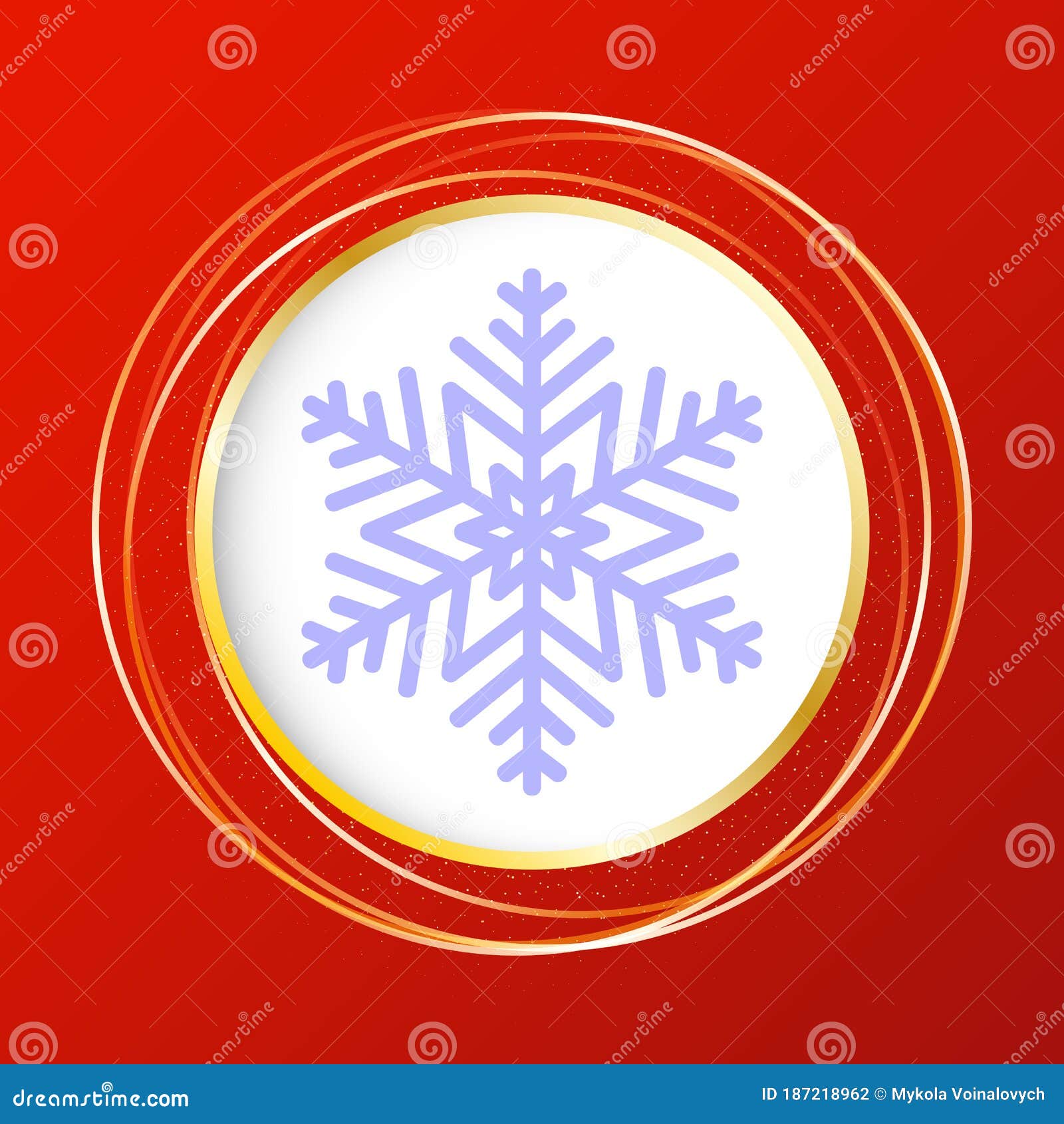 Abstract Design with Snowflakes and Space for Text Stock Vector ...