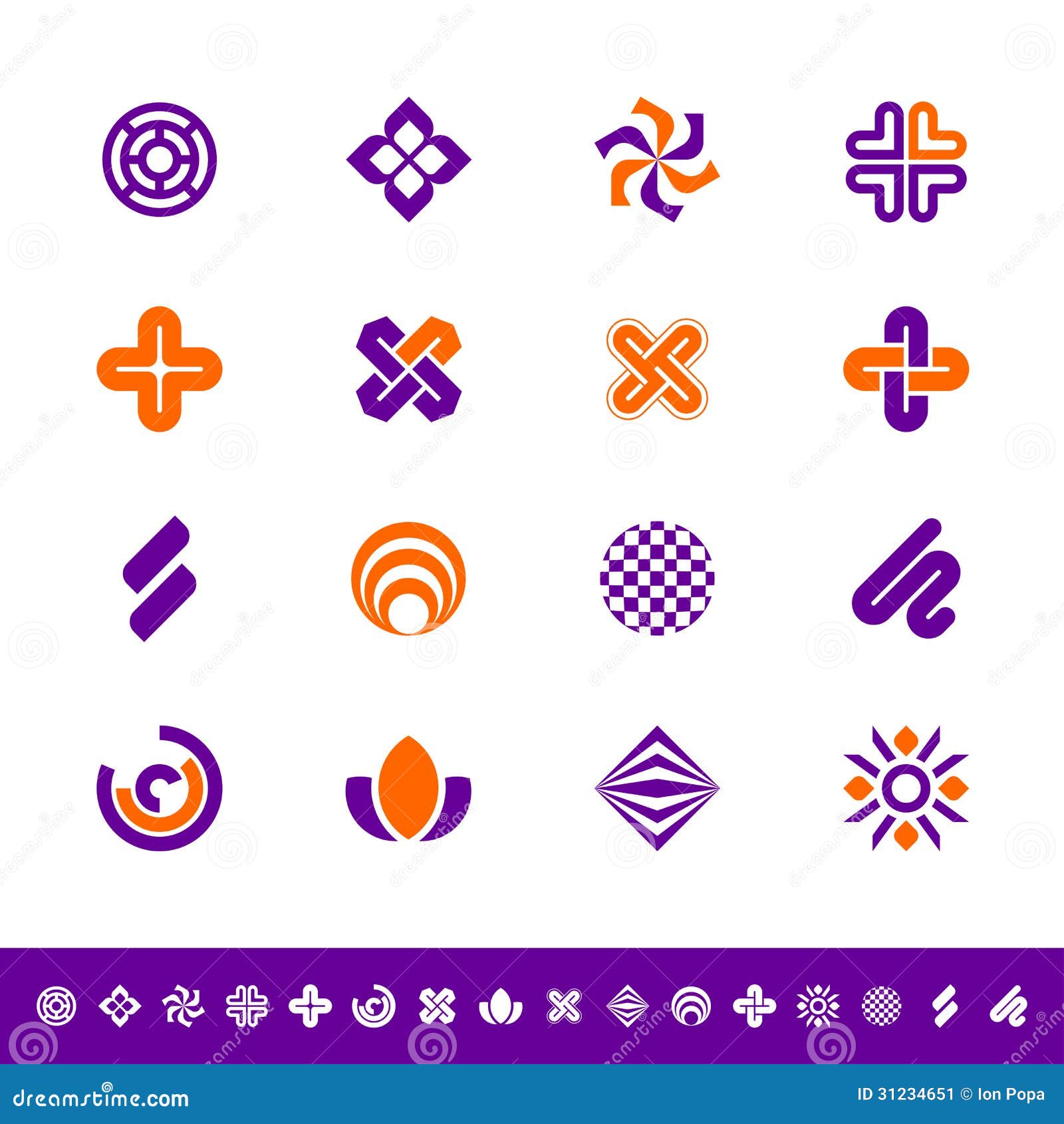 Abstract design symbols stock vector. Illustration of element - 31234651