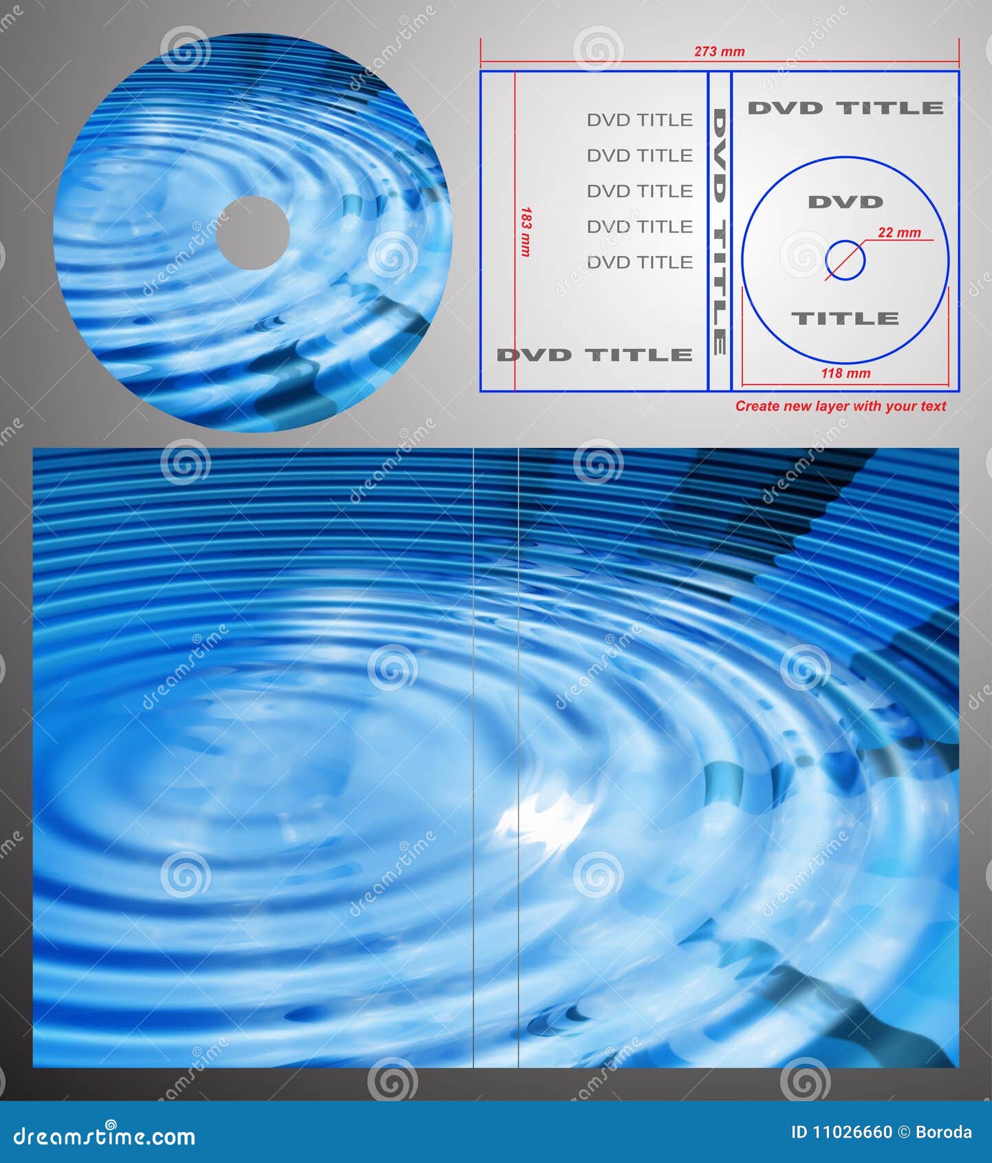 Abstract Design Template for Dvd Label and Box-cov Stock Illustration ...