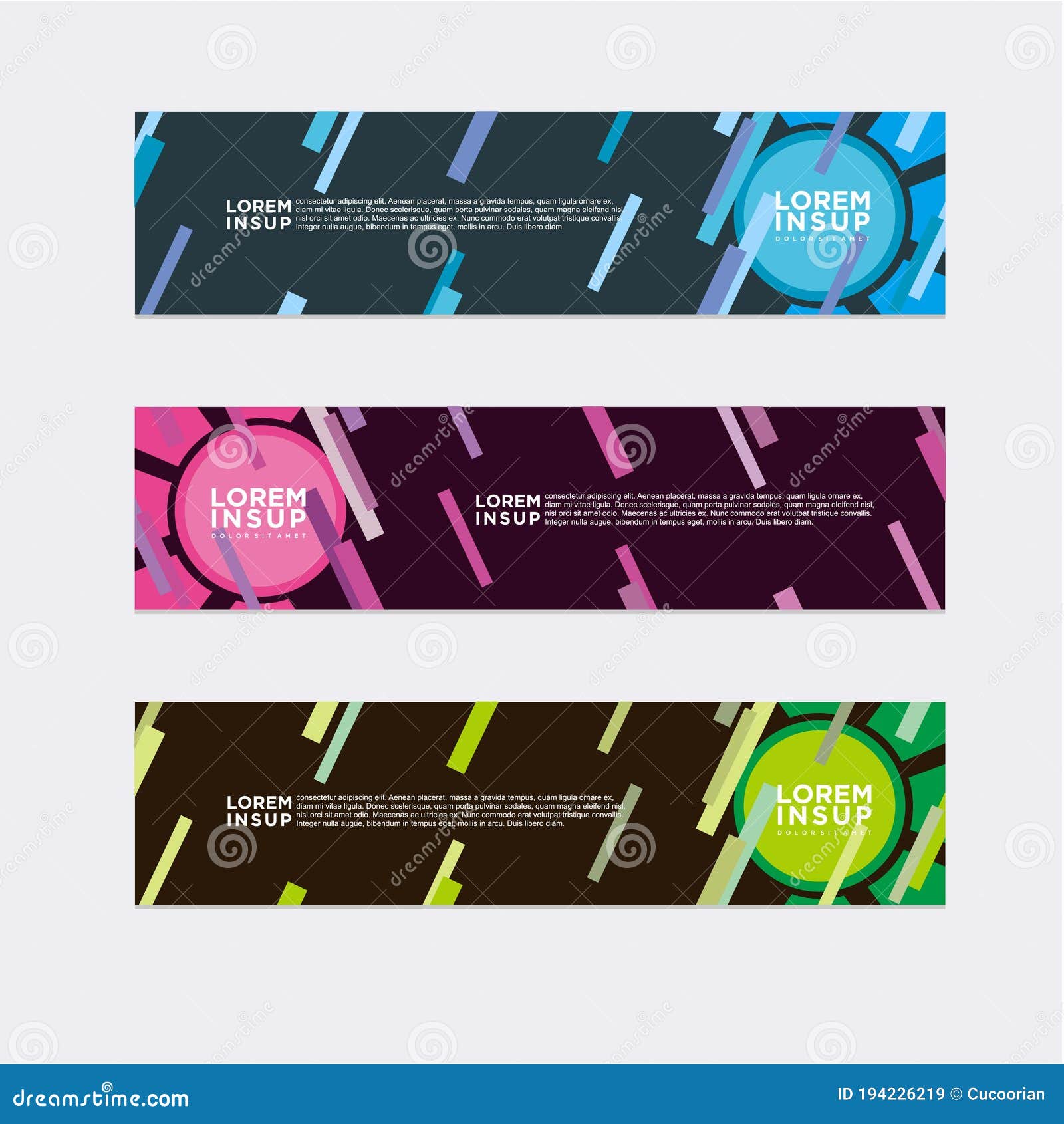 Abstract Modern Banner Template Design Stock Vector - Illustration of ...