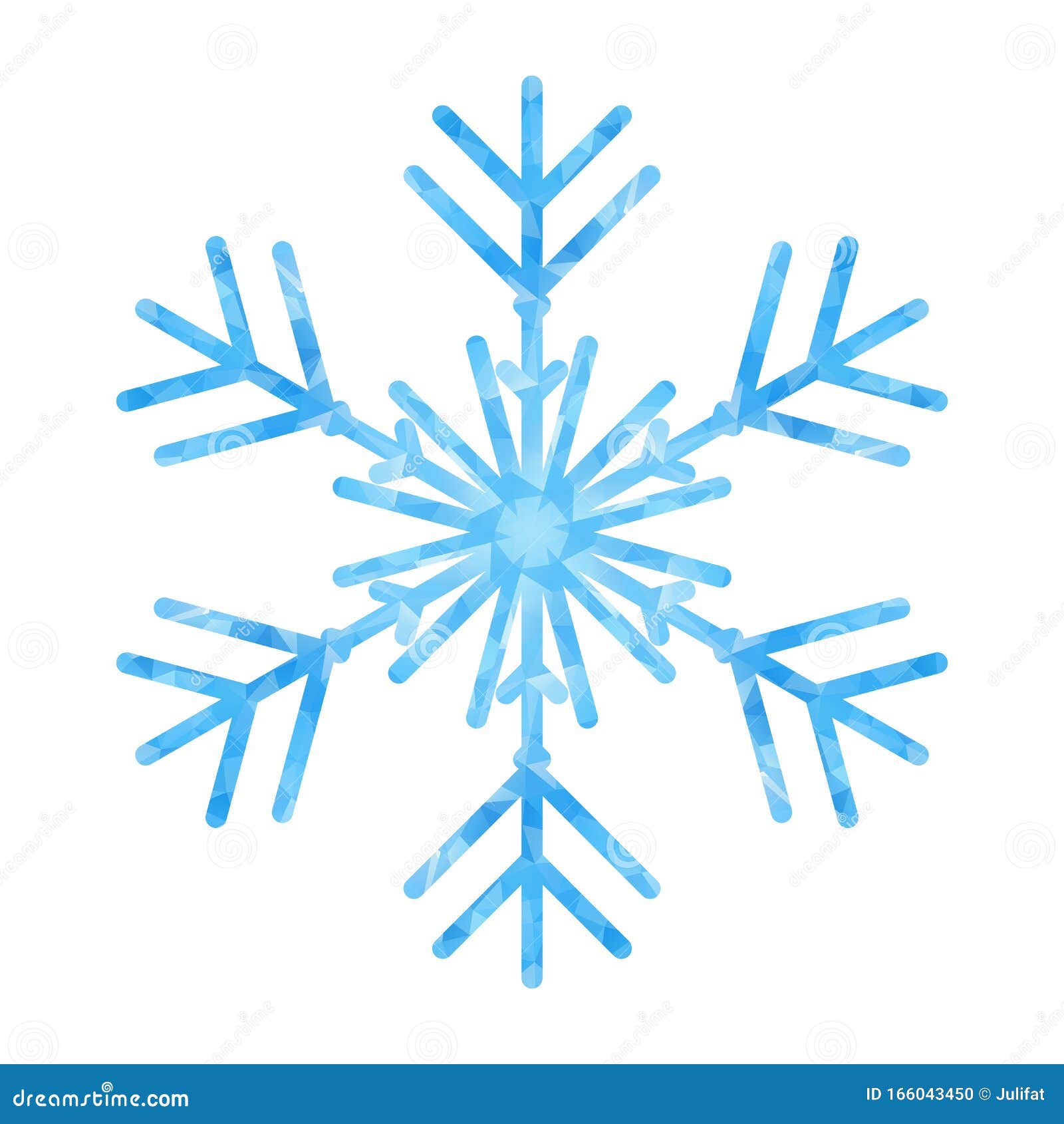 Abstract Design Template with Polygonal Snowflake for Decoration Design ...