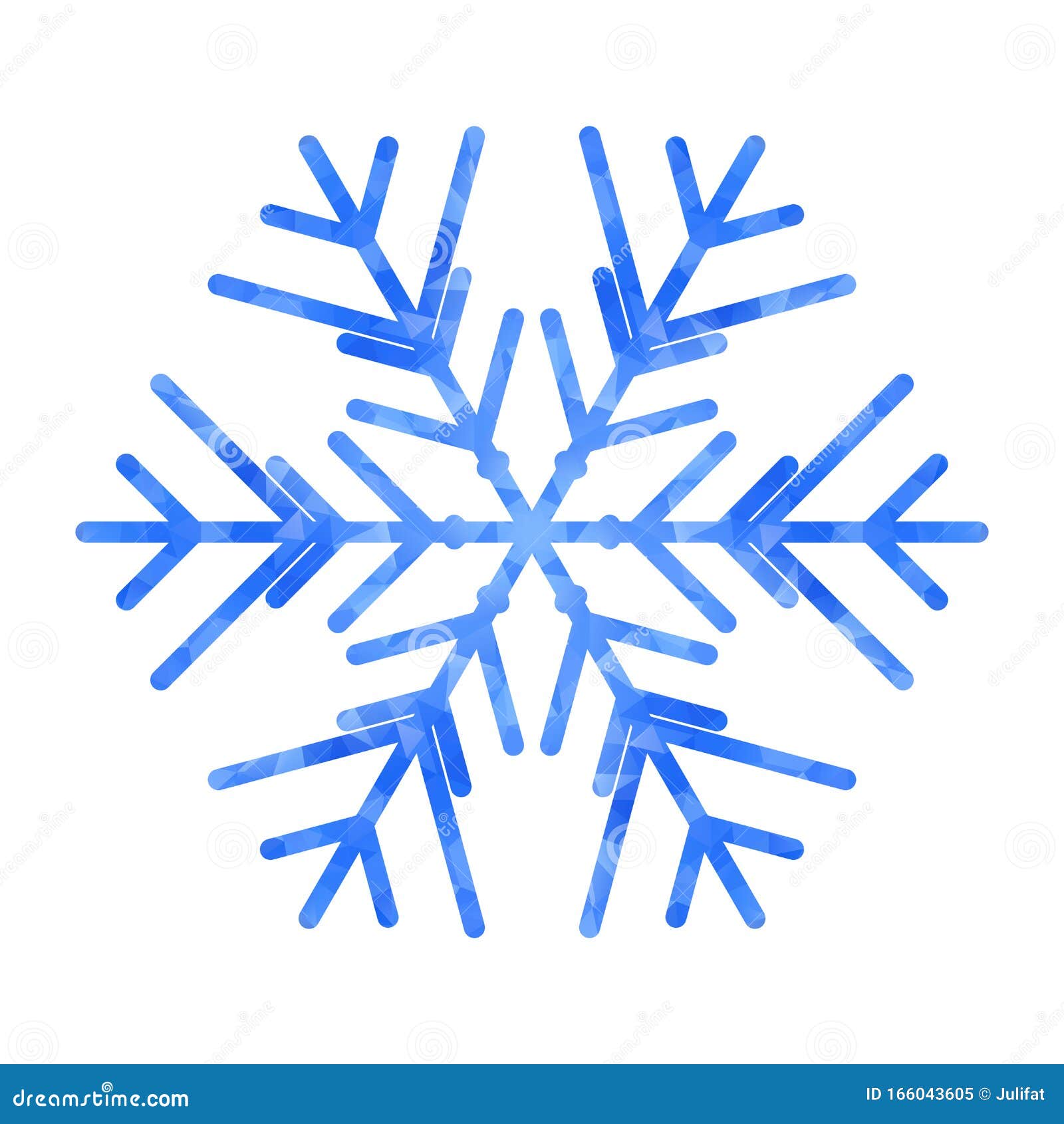 Abstract Design Template with Polygonal Snowflake for Decoration Design ...