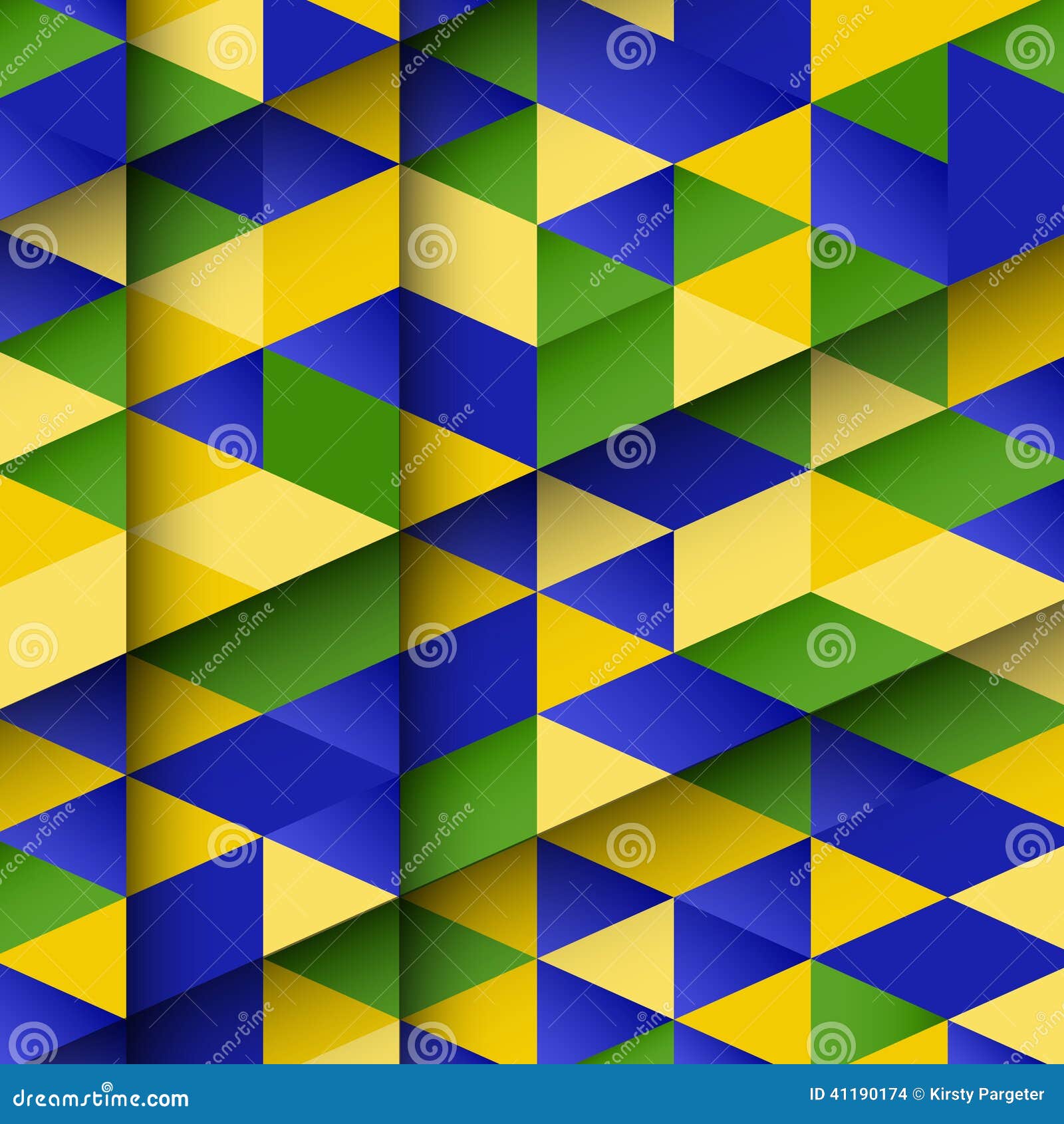 Abstract Design Using Brazil Flag Colours Stock Vector - Illustration ...