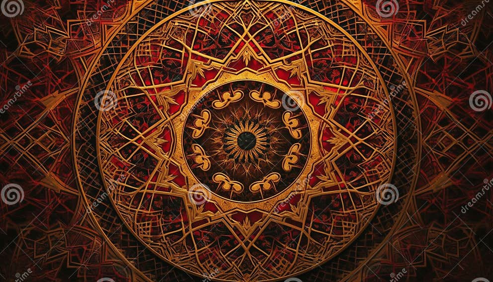 Abstract Design of a Vibrant, Multi Colored Mandala Symbolizing ...