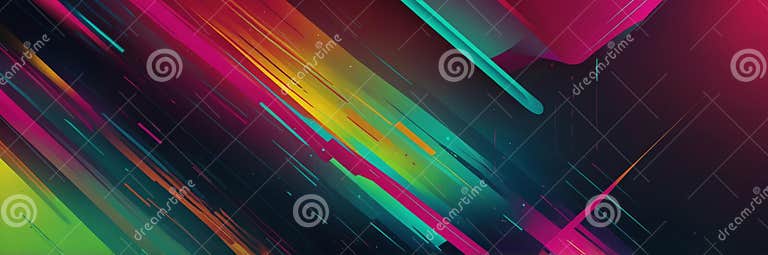 Abstract Design for a Website Banner Using a Vibrant C Ai Generated ...