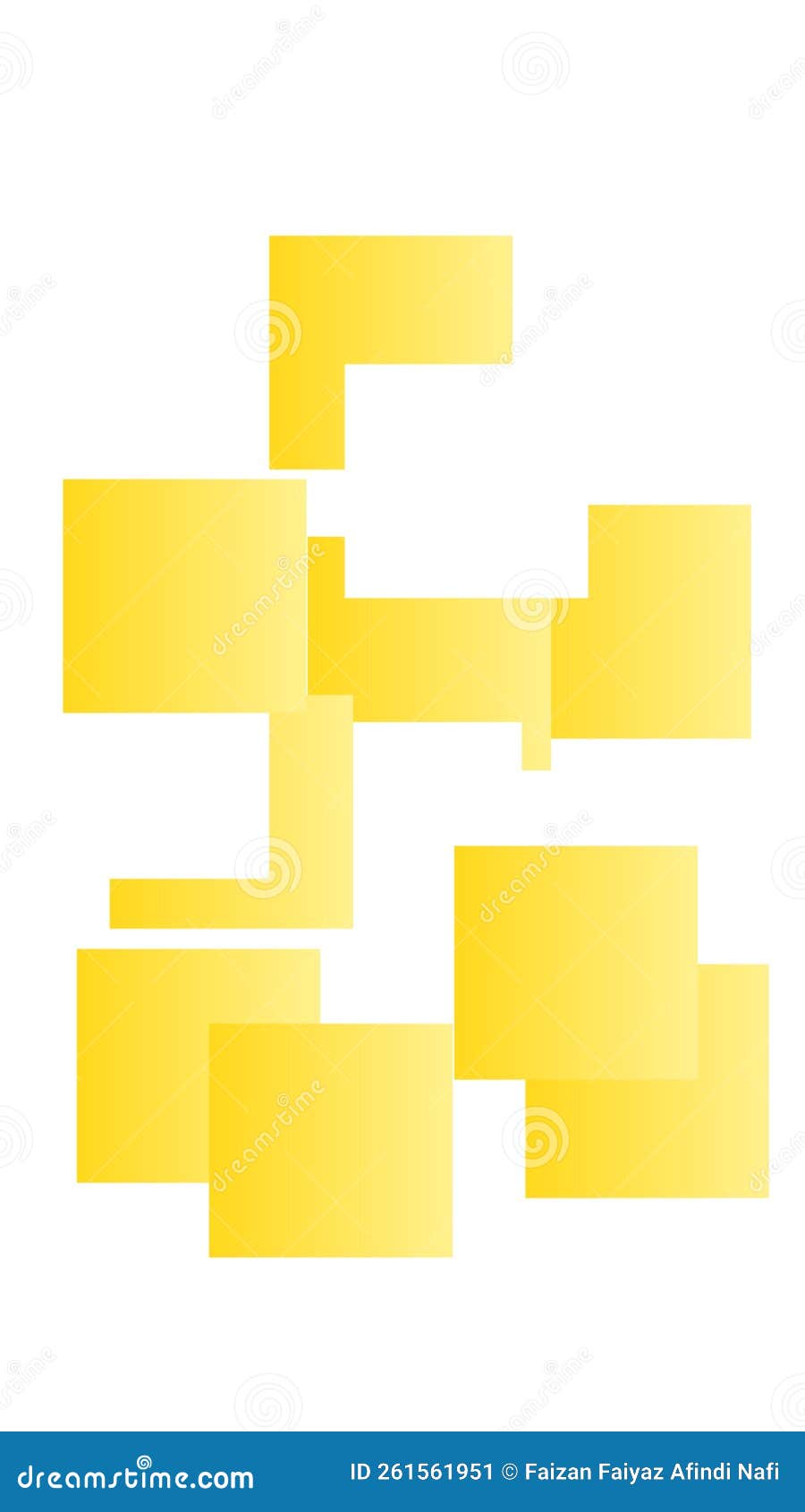 Abstract Design on White Background with Squares Stock Illustration ...