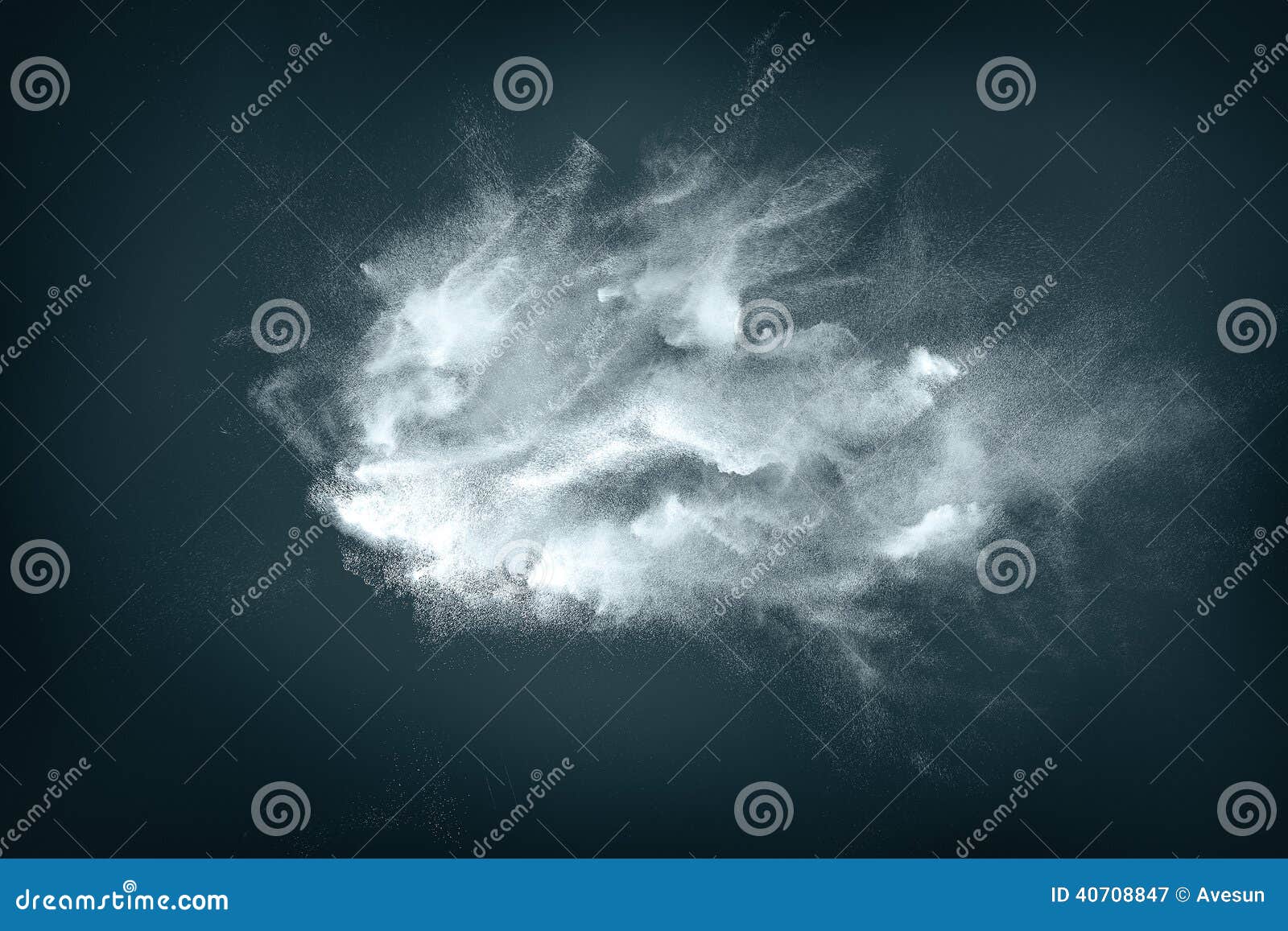 Abstract Design of White Powder Cloud Stock Image - Image of particles ...