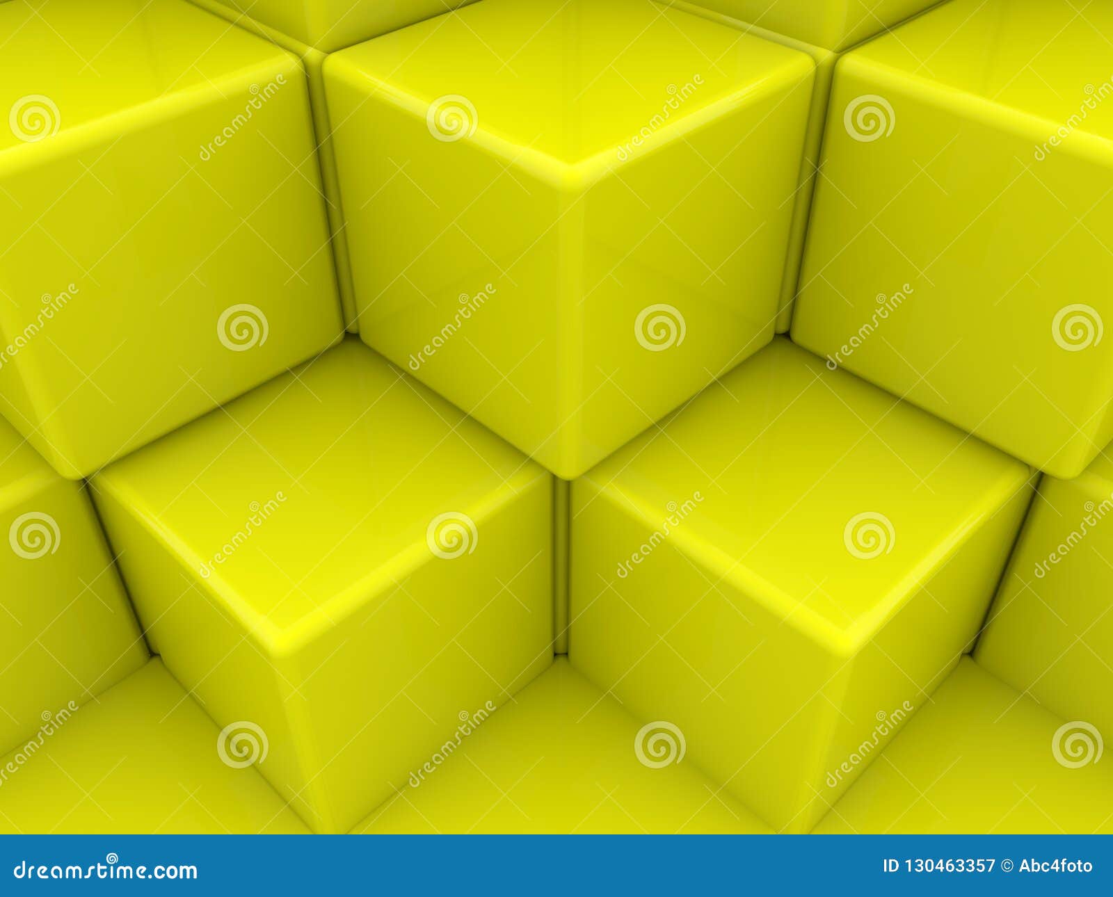 Abstract Design from Yellow Cubes Stock Illustration - Illustration of ...