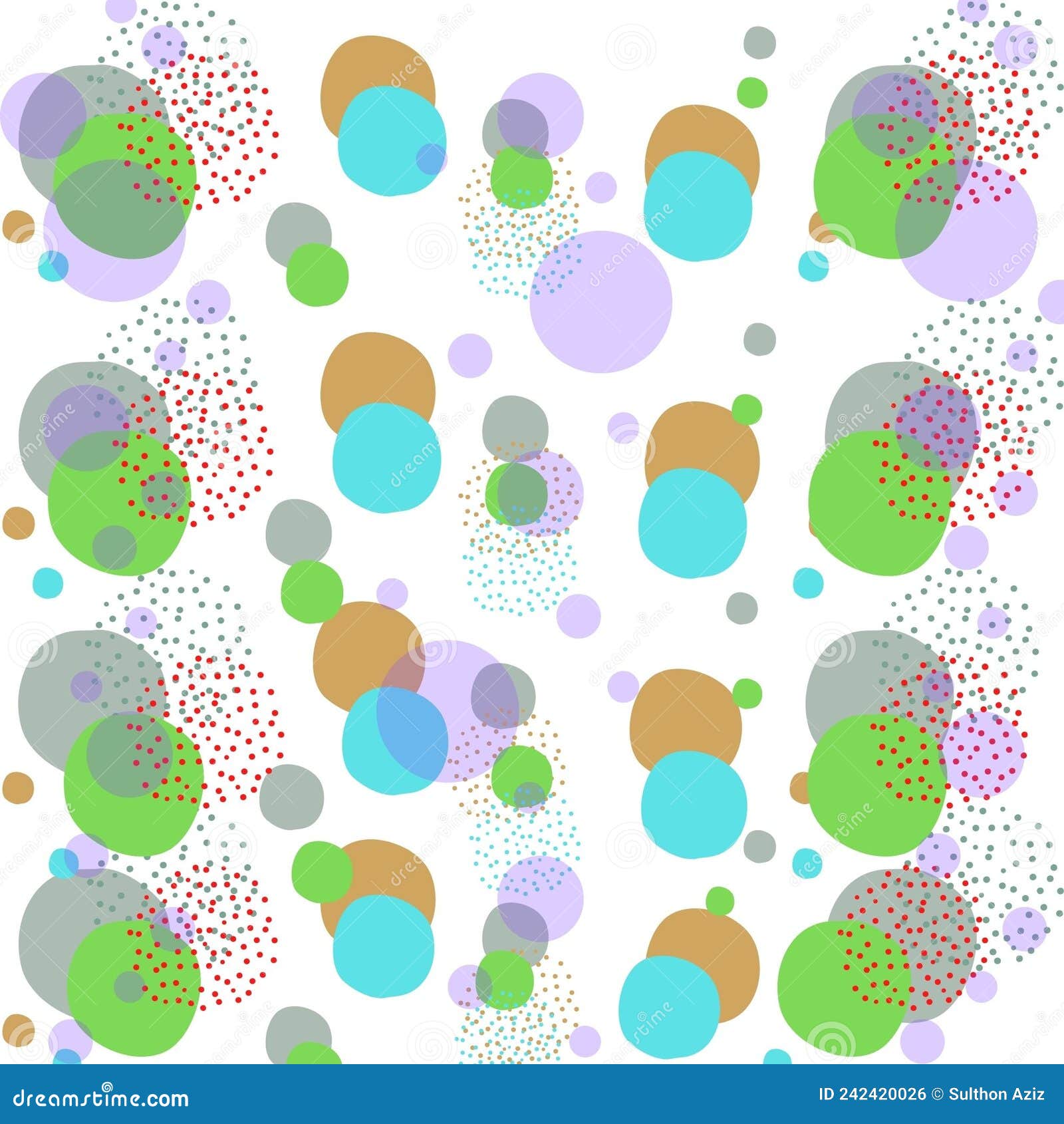 Abstract Designed with Colorful Circle Shape Stock Illustration ...