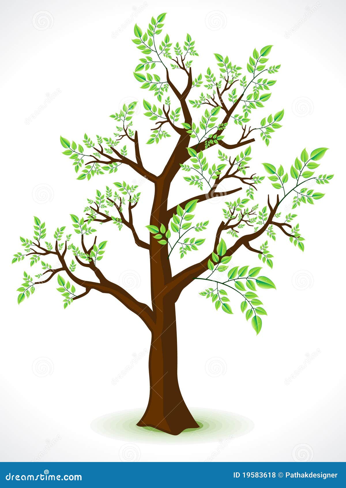 Abstract detailed eco tree stock vector. Illustration of concept - 19583618