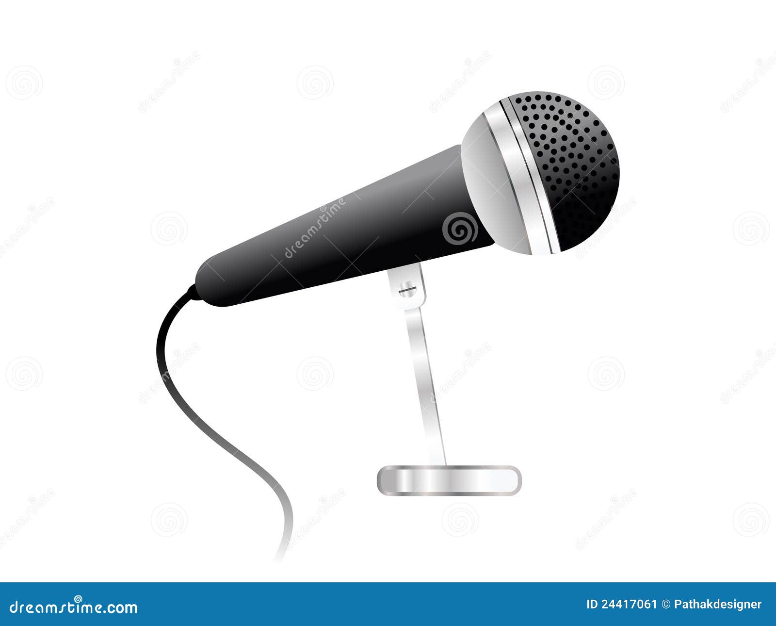 Abstract detailed mic icon stock vector. Illustration of microphone ...