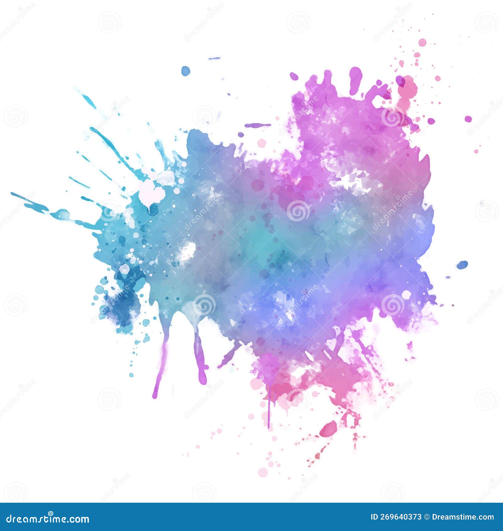 Abstract Detailed Watercolour Splatter Design Stock Vector ...