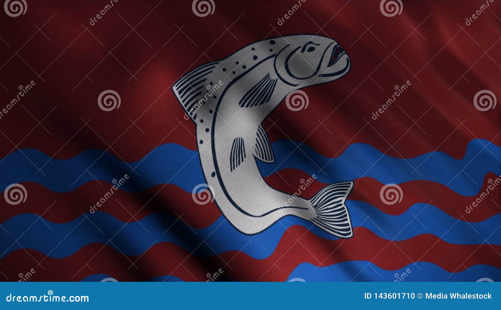 Abstract Developing Fabric of Flag. Animation Stock Illustration ...