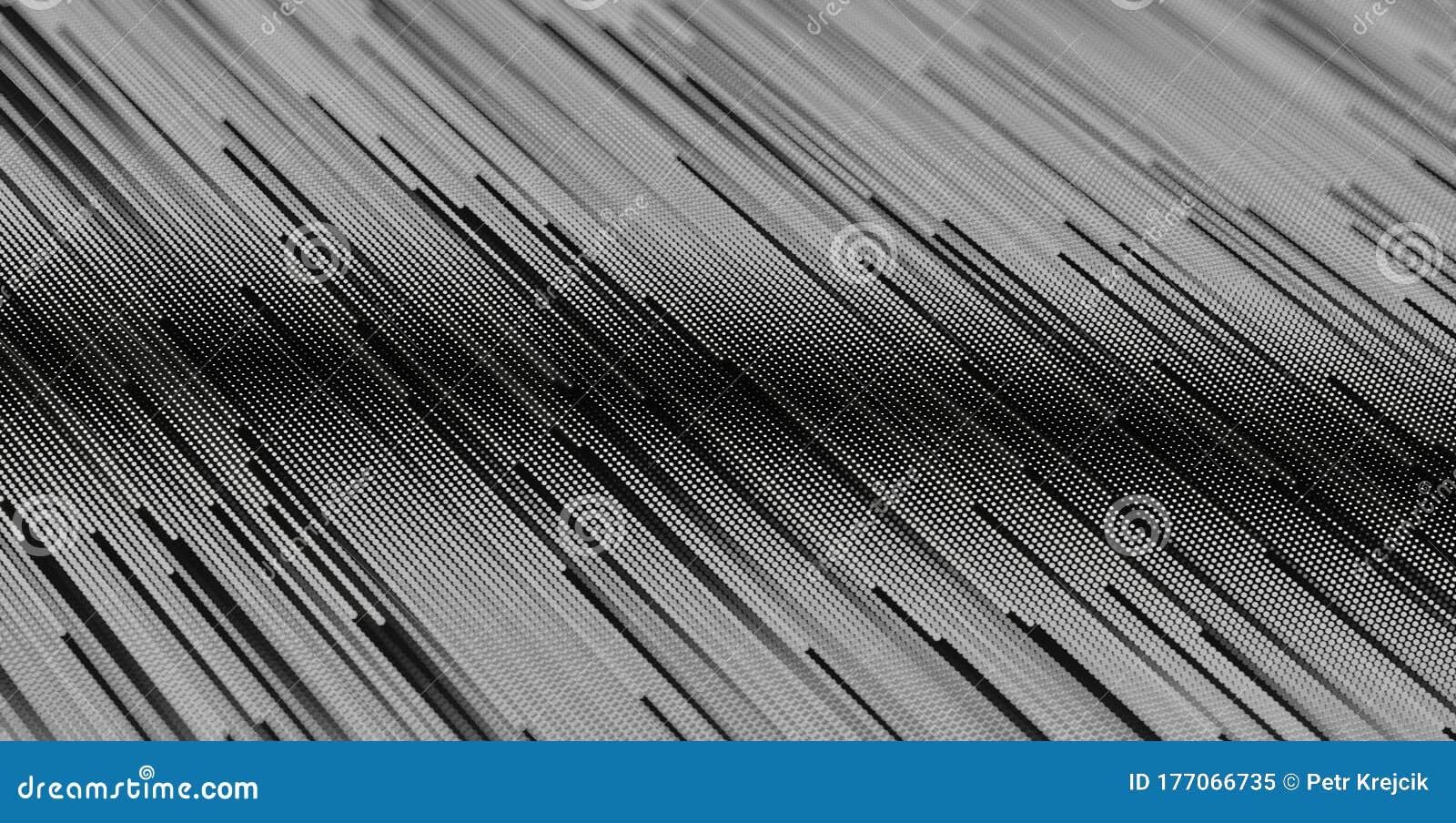 Abstract Diagonal Greyscale Flow - 3D Rendering Stock Illustration ...