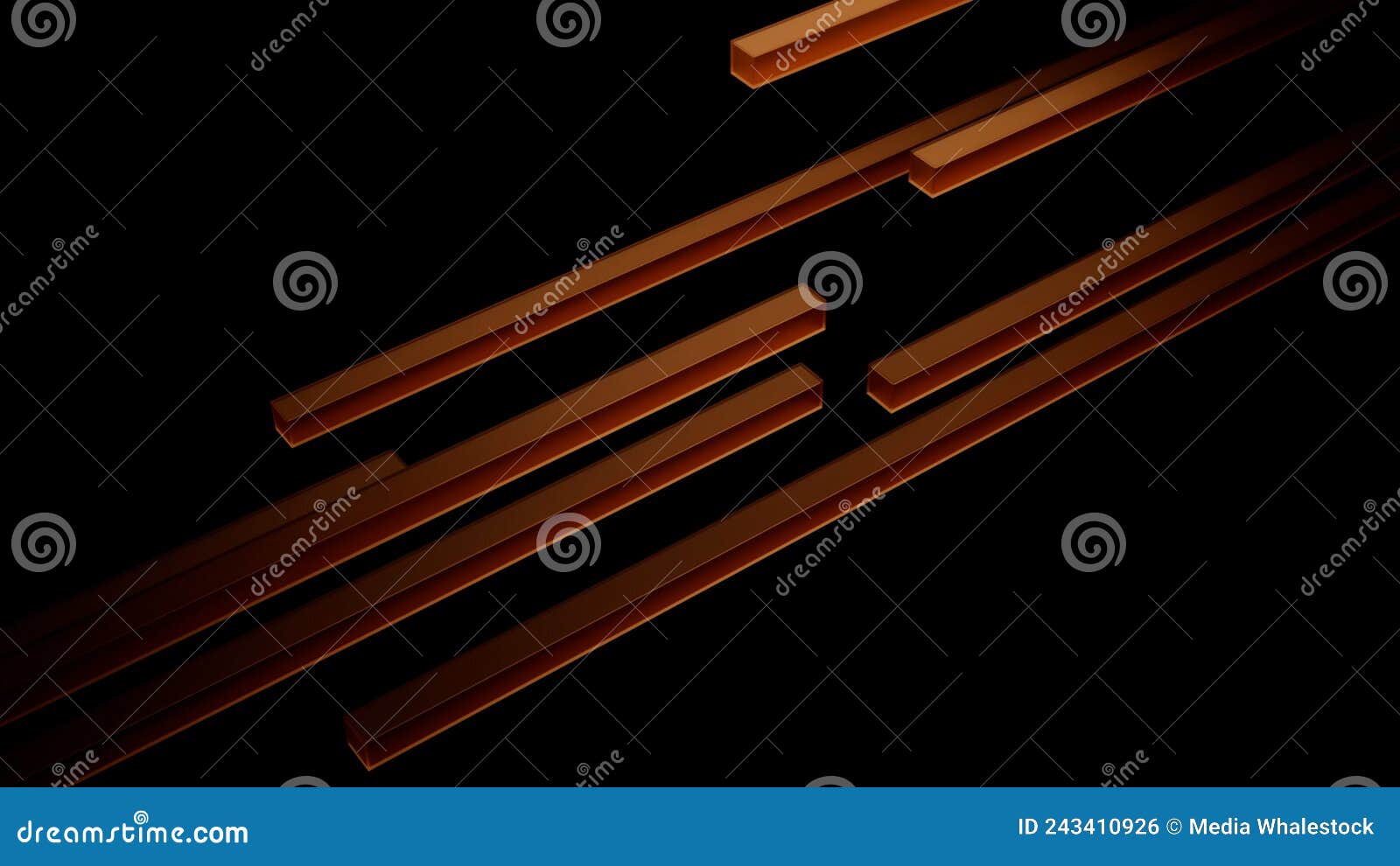 Abstract Diagonal Movement of Colorful Bars Isolated on a Black ...