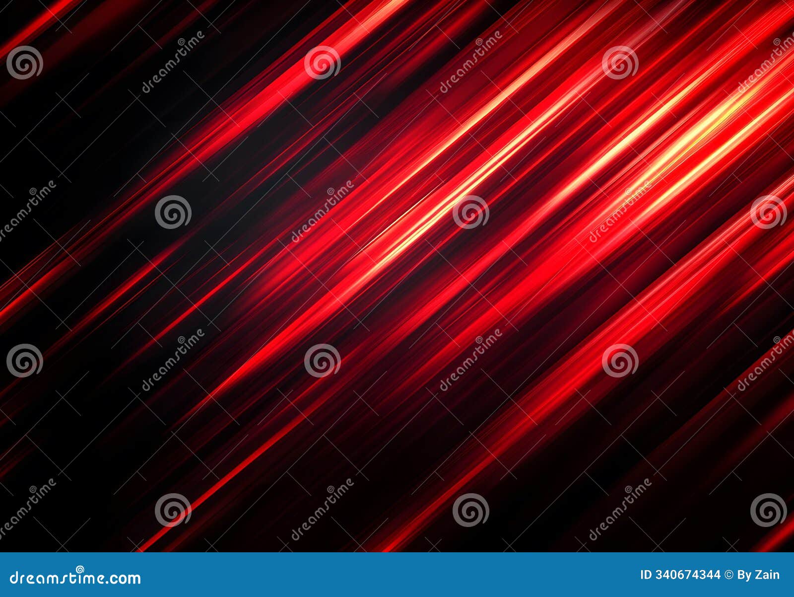 Abstract Diagonal Red Light Streaks Black Background Stock Illustration ...