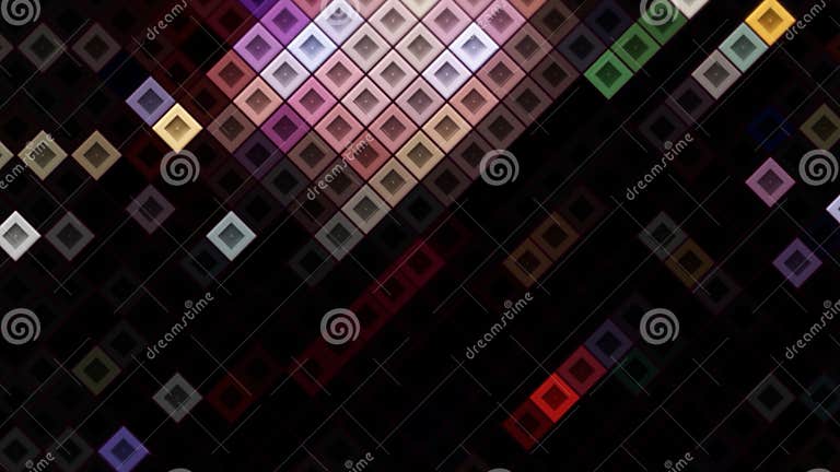 Abstract Diagonal Square Mosaic Pattern Background, Seamless Loop. Motion Stock Illustration ...