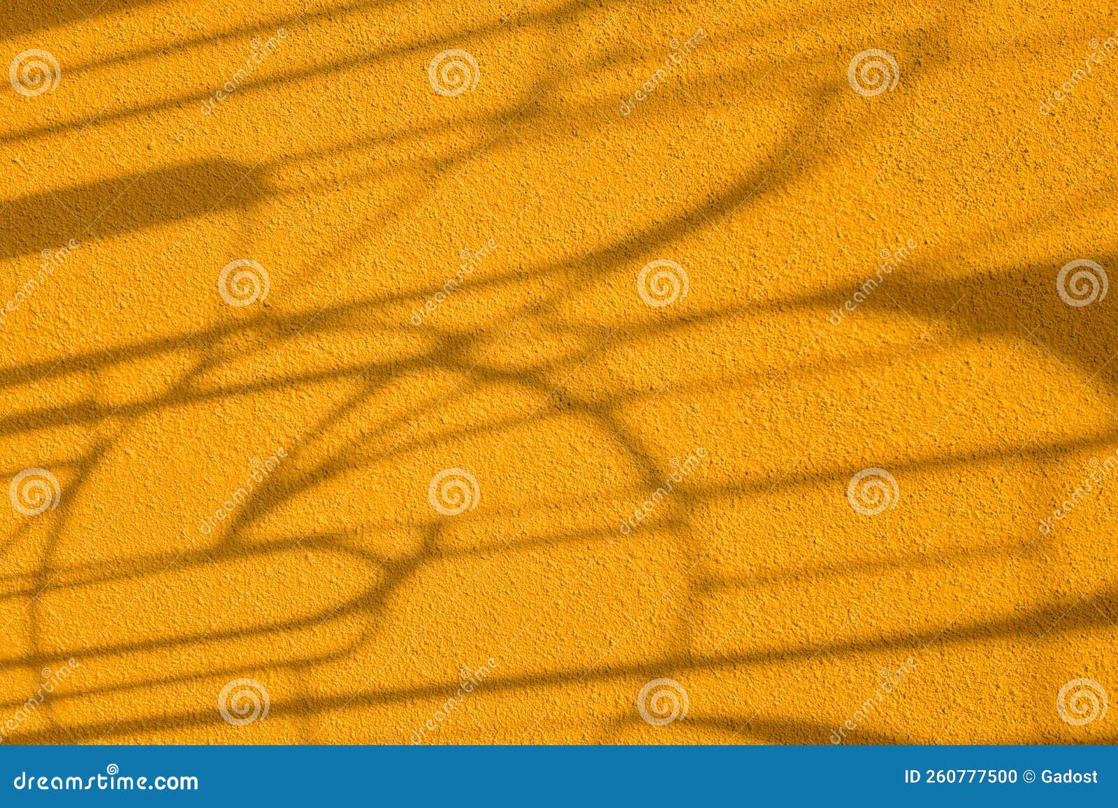 Shadow and Light on Solid Yellow Wall Texture Background Stock Photo ...