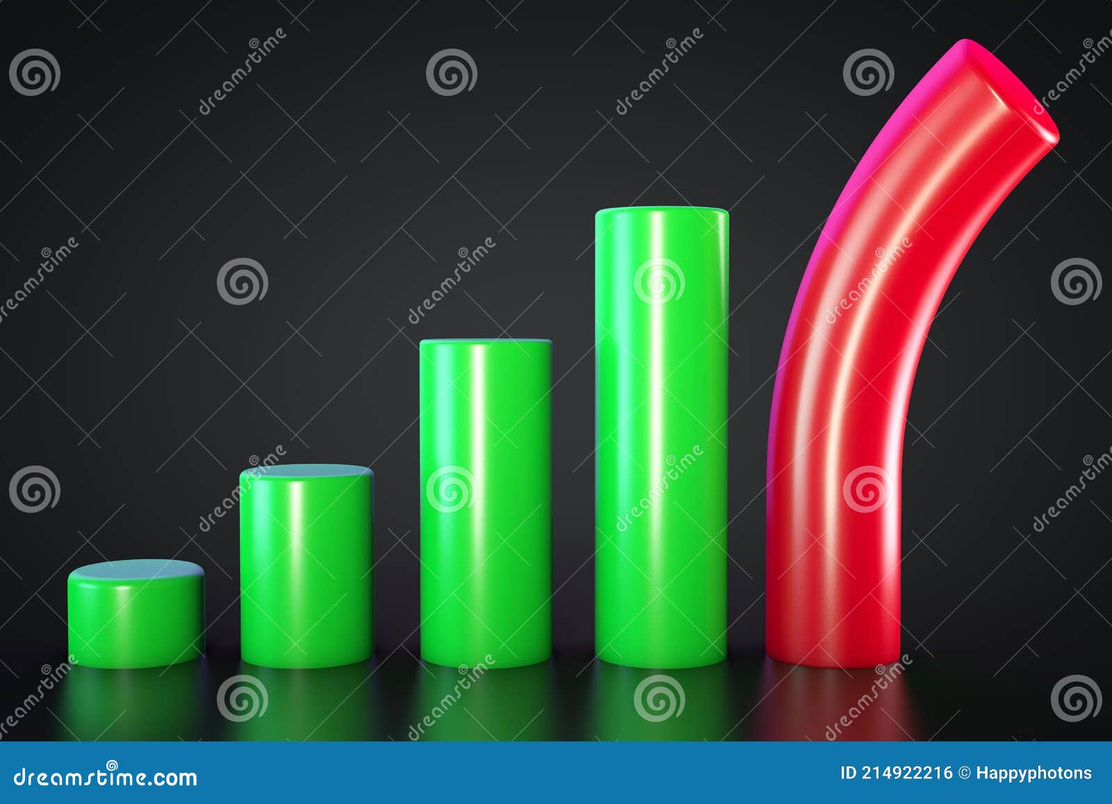 Abstract Diagram. a Growing Trend Stock Illustration - Illustration of ...