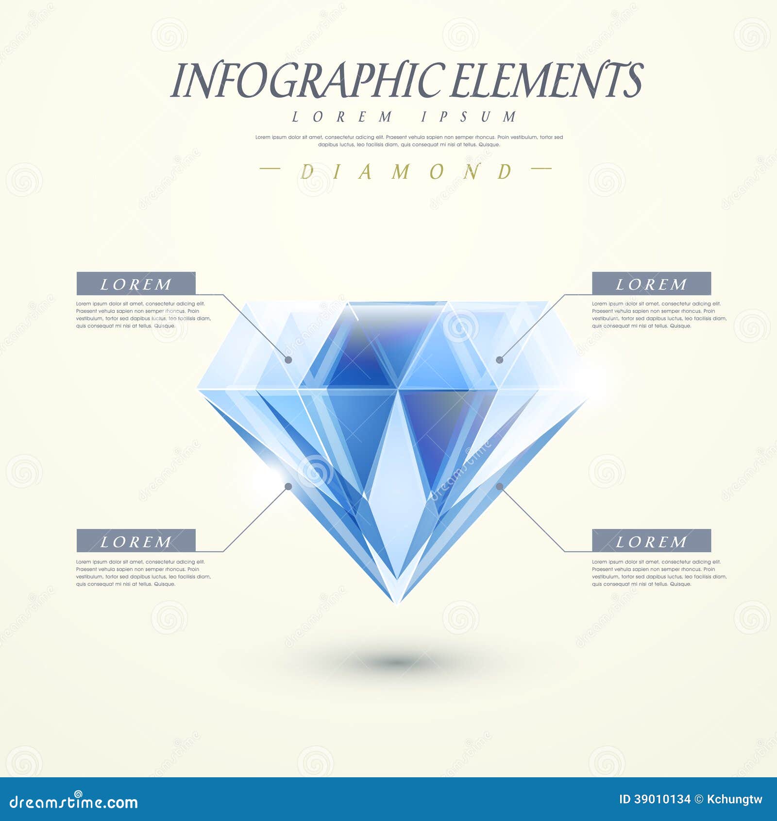Abstract Diamond Infographics Stock Vector - Illustration of data, flow ...