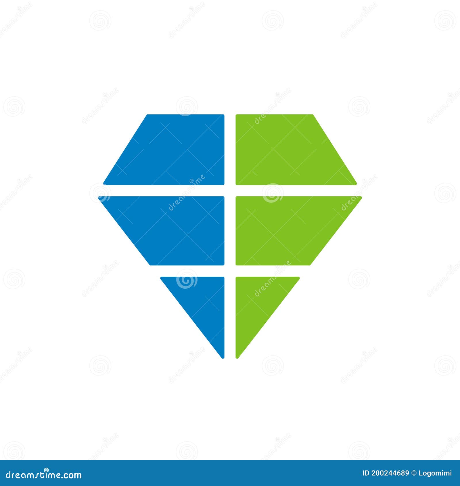 Abstract Diamond Logo Icon Design, Flat Vector Illustration Stock ...