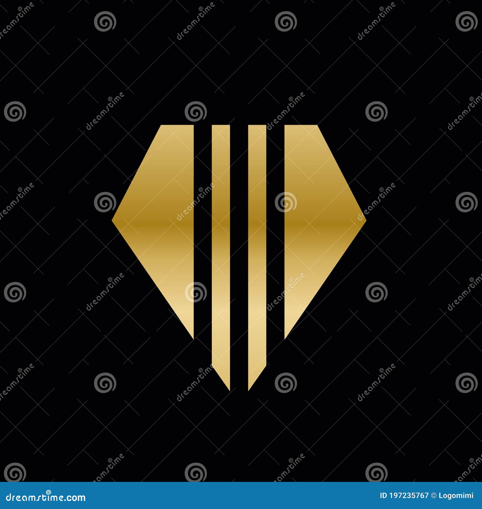 Abstract Diamond Logo Icon in a Flat Style, Stock Vector - Illustration ...