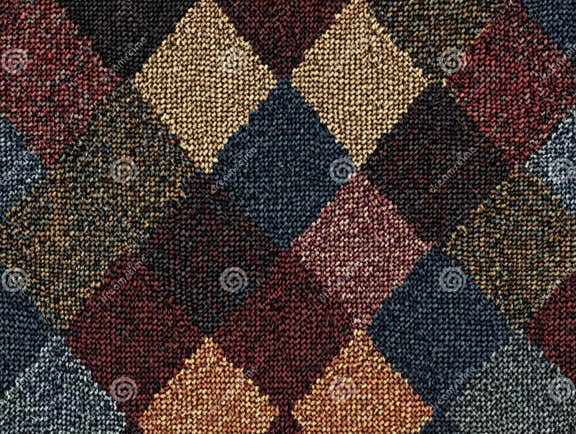 Abstract Diamond Patterned Fabric Texture Stock Photo - Image of beige ...