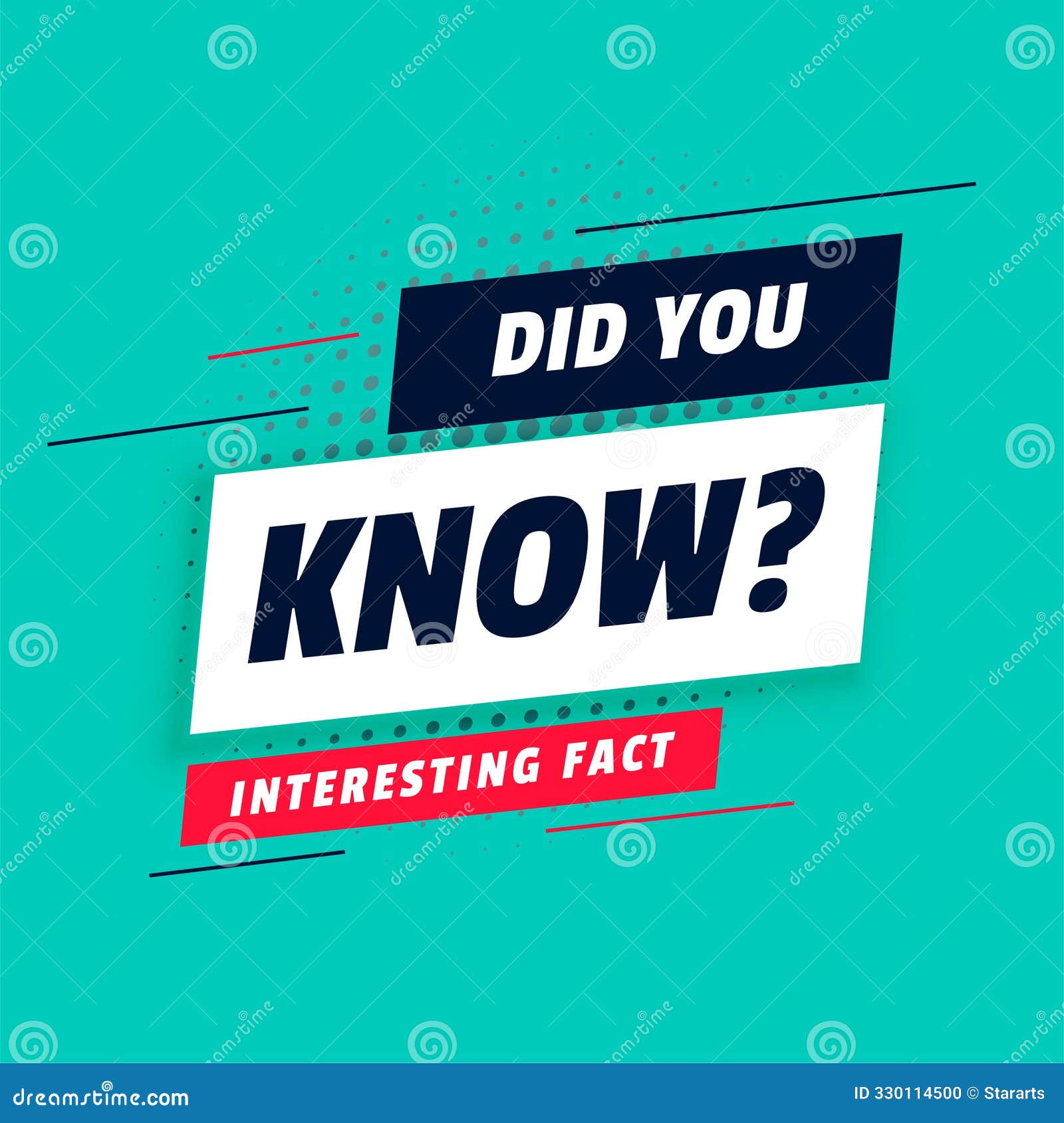 Abstract Did You Know Background for Quiz Fun and Fact Stock ...