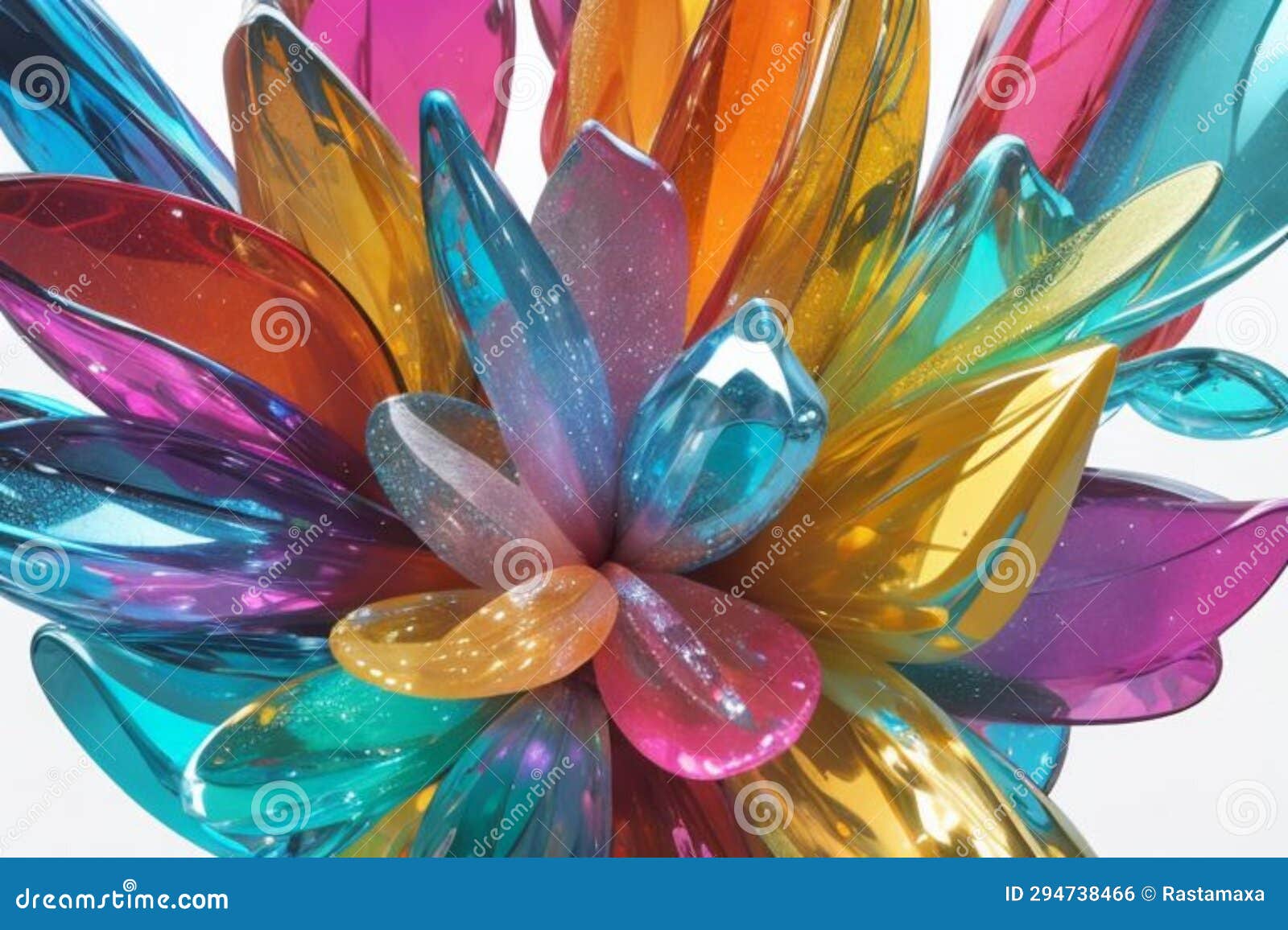 Abstract of Different Colors, Transparent Materials, Materials with ...