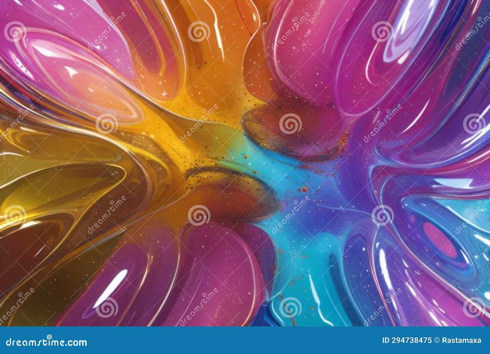 Abstract of Different Colors, Transparent Materials, Materials with ...